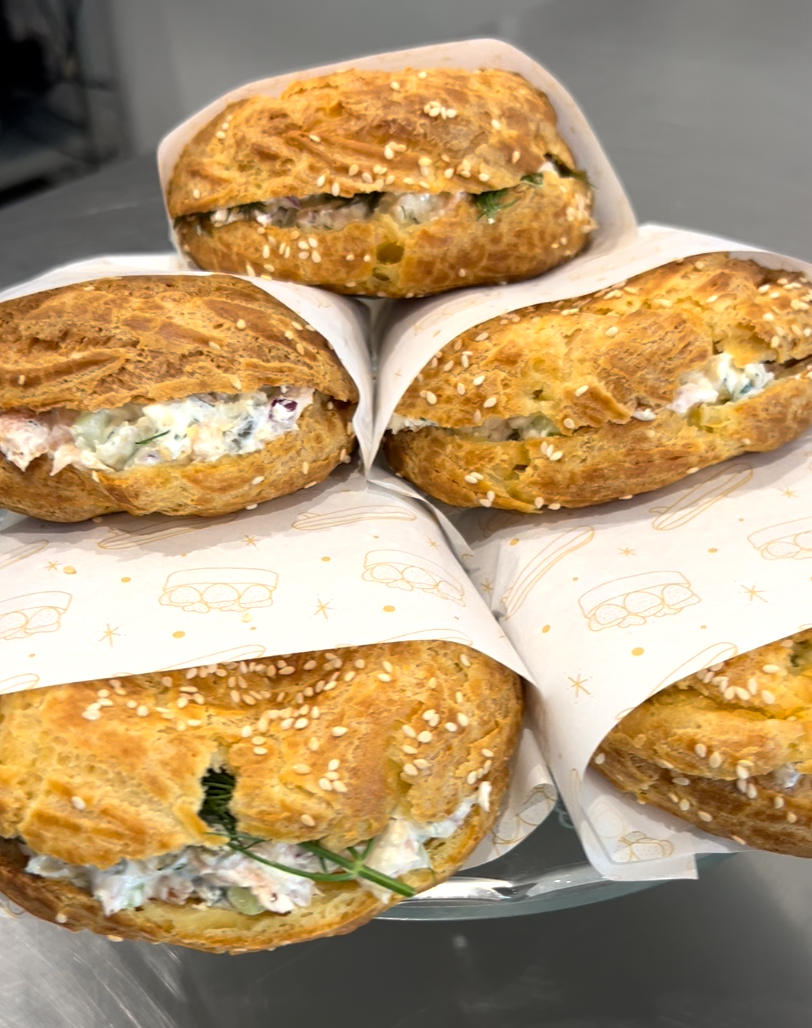 How to make savoury salmon and cream cheese choux? – Eclair at the Bay